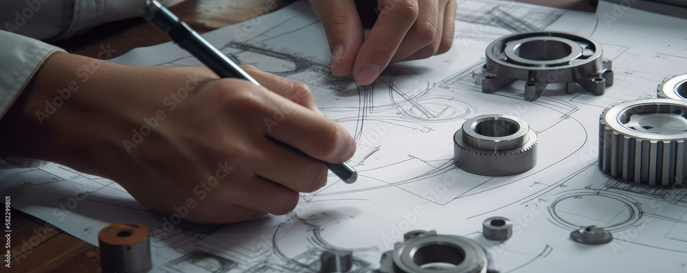 creating engineering technician drawings mechanical engineering parts ...