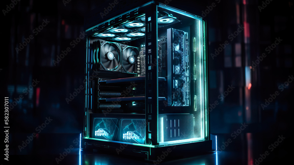 concept design of gaming workstation station custom pc computer build ...