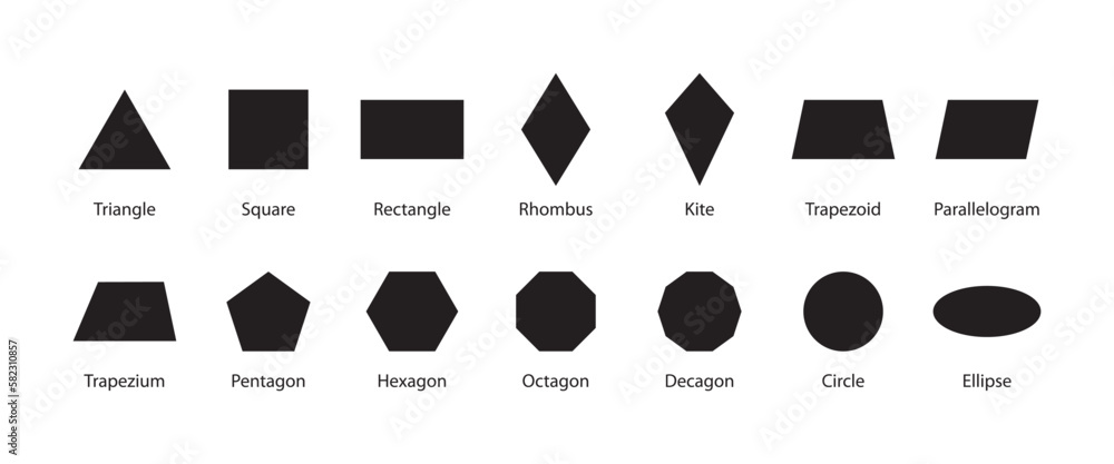 Vector illustration of geometric shapes Stock Vector | Adobe Stock