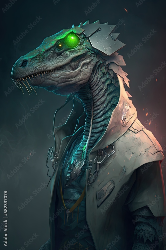 High-Tech and Sci-Fi Ready: A Stunning Cool Designer Illustration of an ...