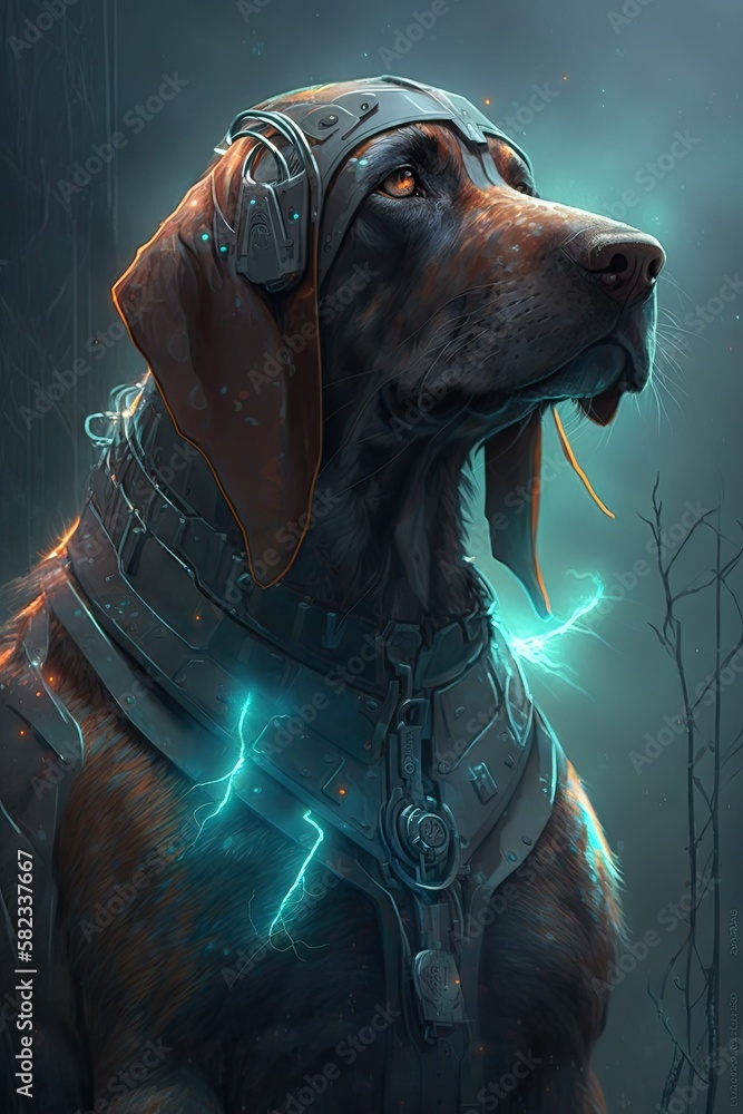 High-Tech and Sci-Fi Ready: A Stunning Cool Designer Illustration of an ...