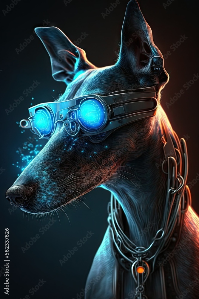 Step into the Future with a Beautiful Ethereal Greyhound dog Canine: A ...