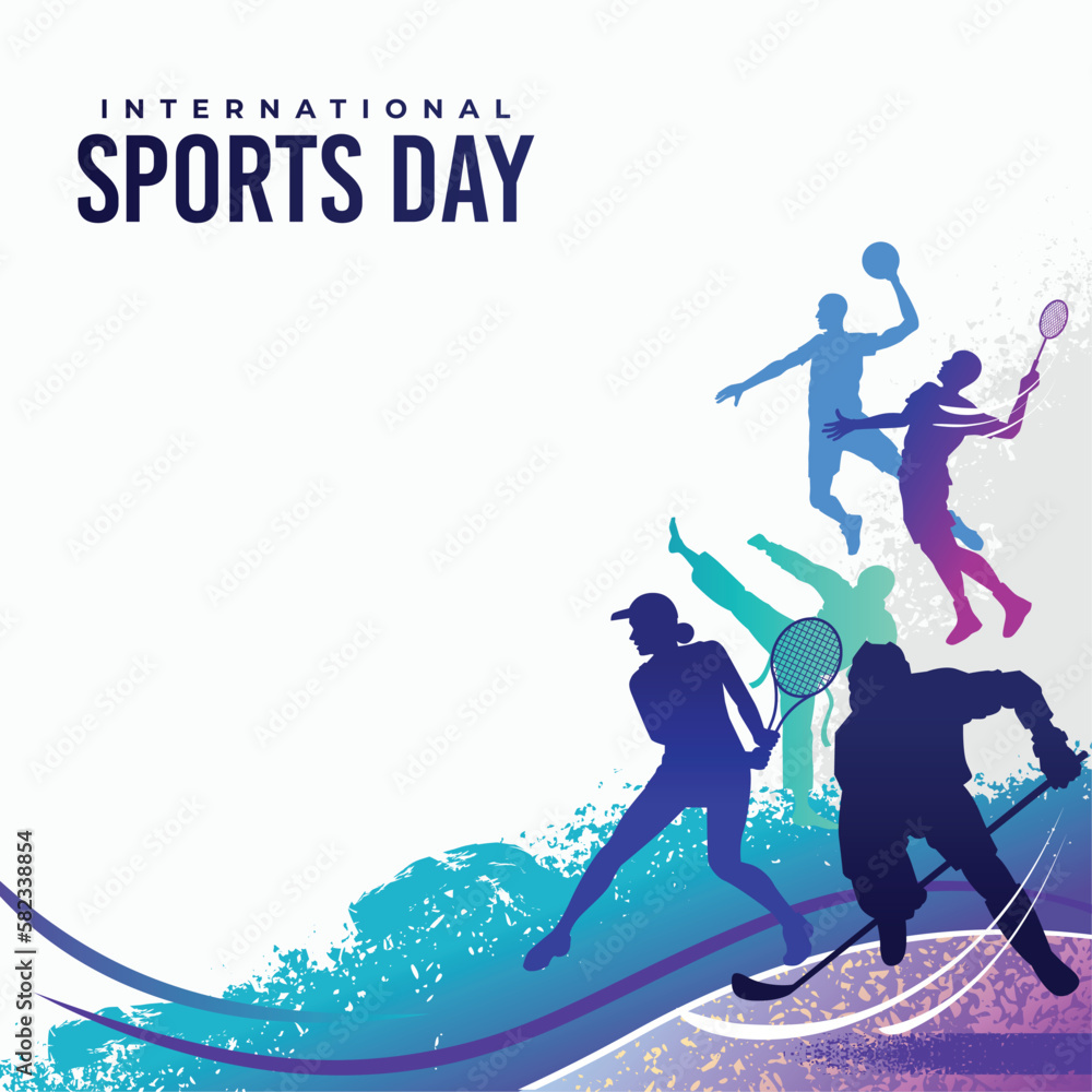 Sports Background Vector. Sports Day Illustration. Graphic Design for ...