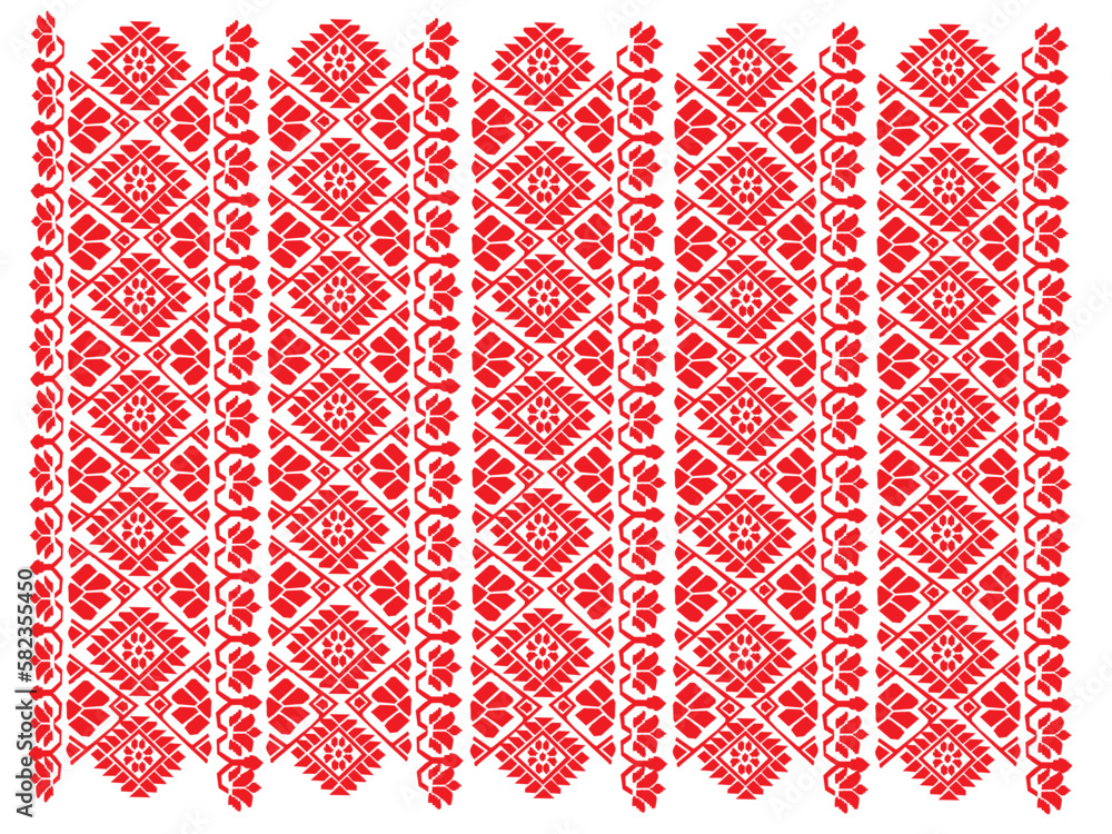 tribal pattern ( assamese pattern ) of northeast india which is used ...