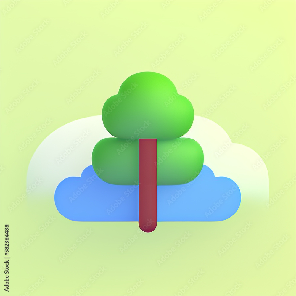 Tree 3D Emoji Icon Set. Contains such Icons as Wood, Plant, Pine ...