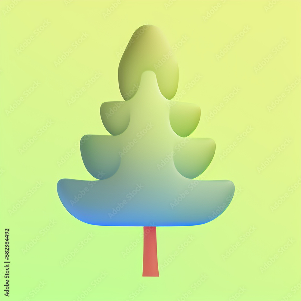 Tree 3D Emoji Icon Set. Contains such Icons as Wood, Plant, Pine ...