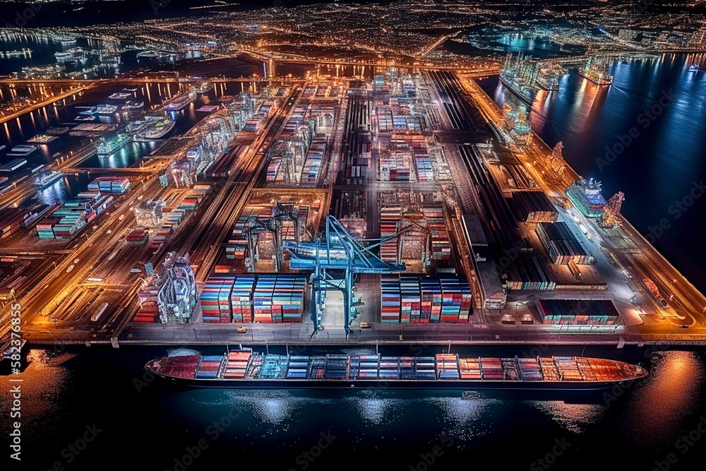 Port of Rotterdam, Netherlands: Industrial Structures and Shipping ...
