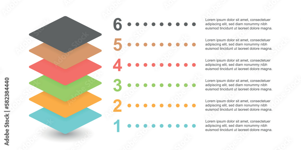 Layers stack icon in flat style. Fabric floor layer vector illustration ...