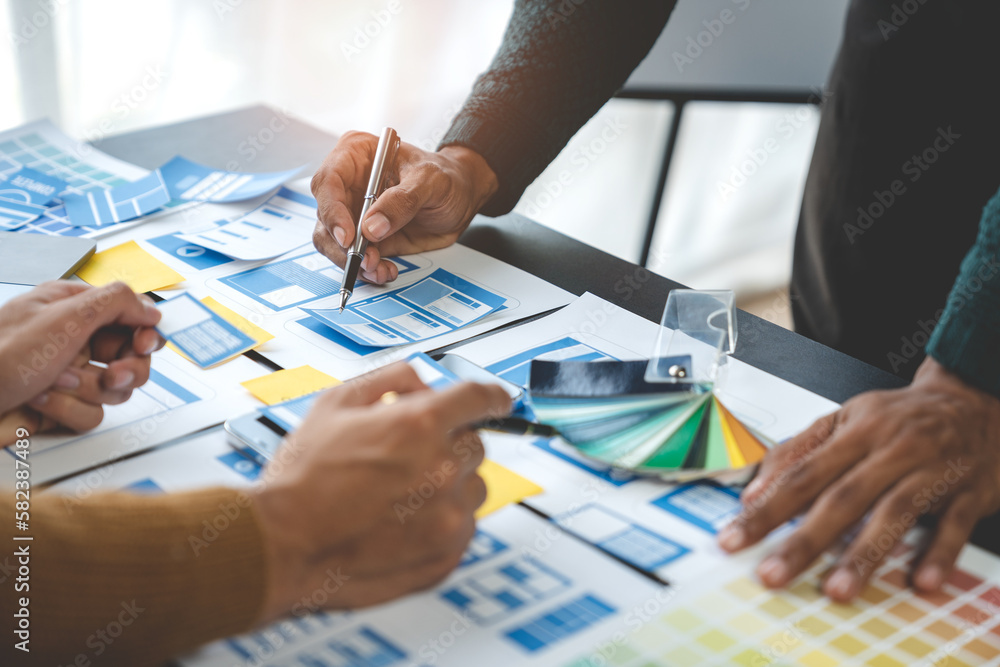 Fotografia do Stock: ux developers and ui designers, data researchers ...