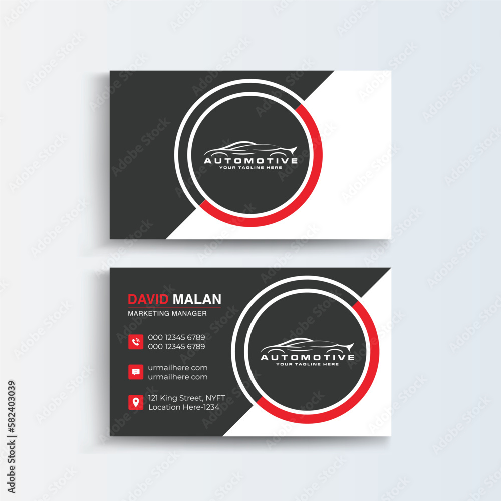 Car Rental Business cards and Modern Creative and Clean template. Car ...