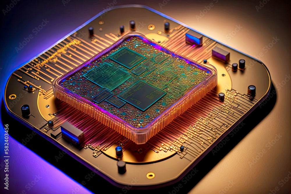 laboratory technological studies of microcircuits and chips wafer ...