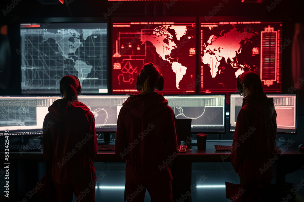 Illustration of a state sponsored threat actor launching an advance ...