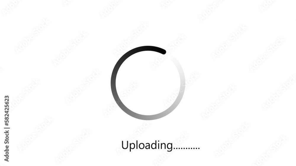 Circle loading icon and starting animation .on the white screen . Stock ...