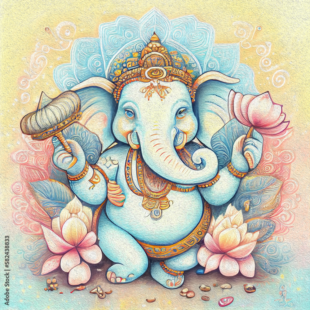 Ganesha illustration, Ganesh Chaturthi, Ganesh, Ganesha, Lord Ganesh ...