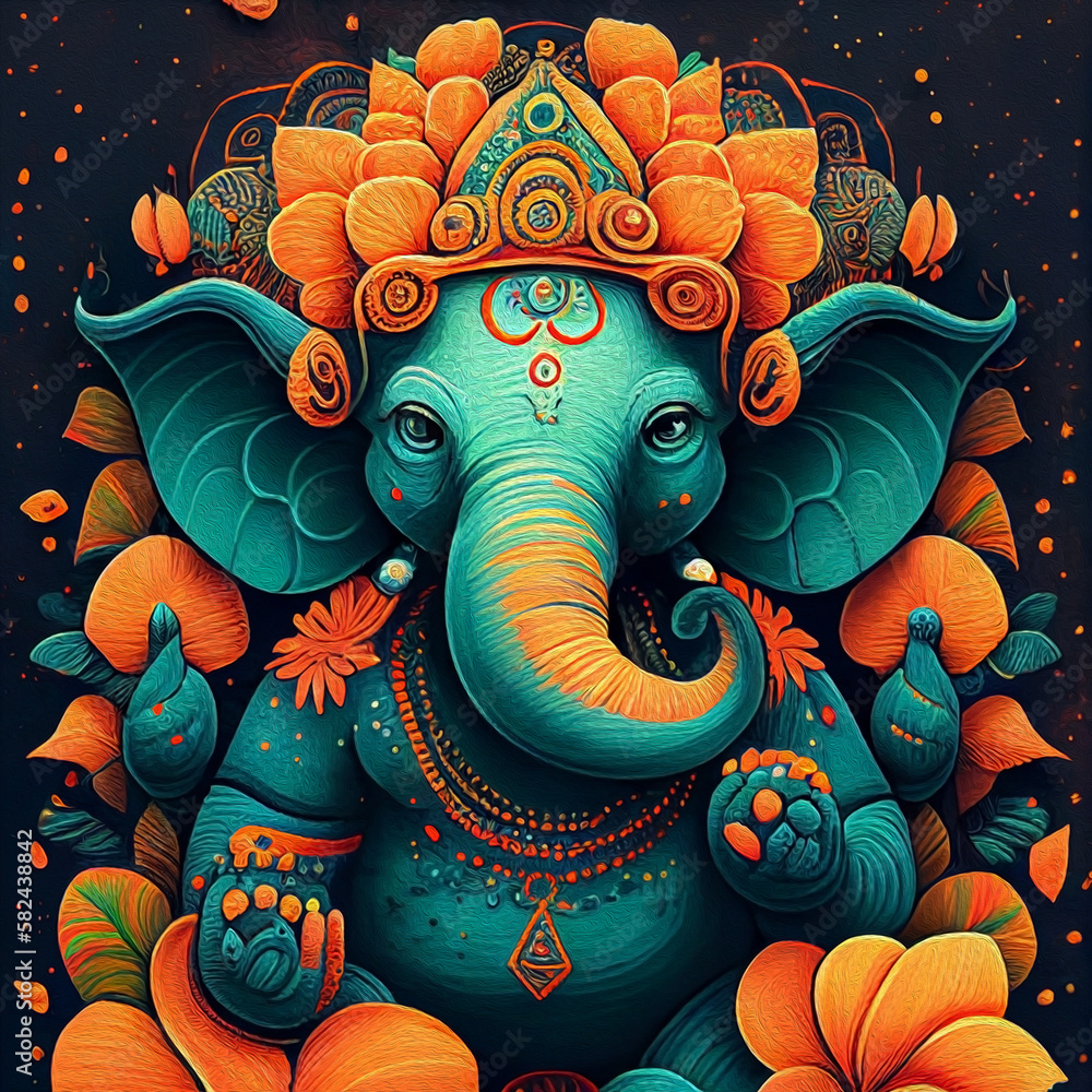 Ganesha illustration, Ganesh Chaturthi, Ganesh, Ganesha, Lord Ganesh ...