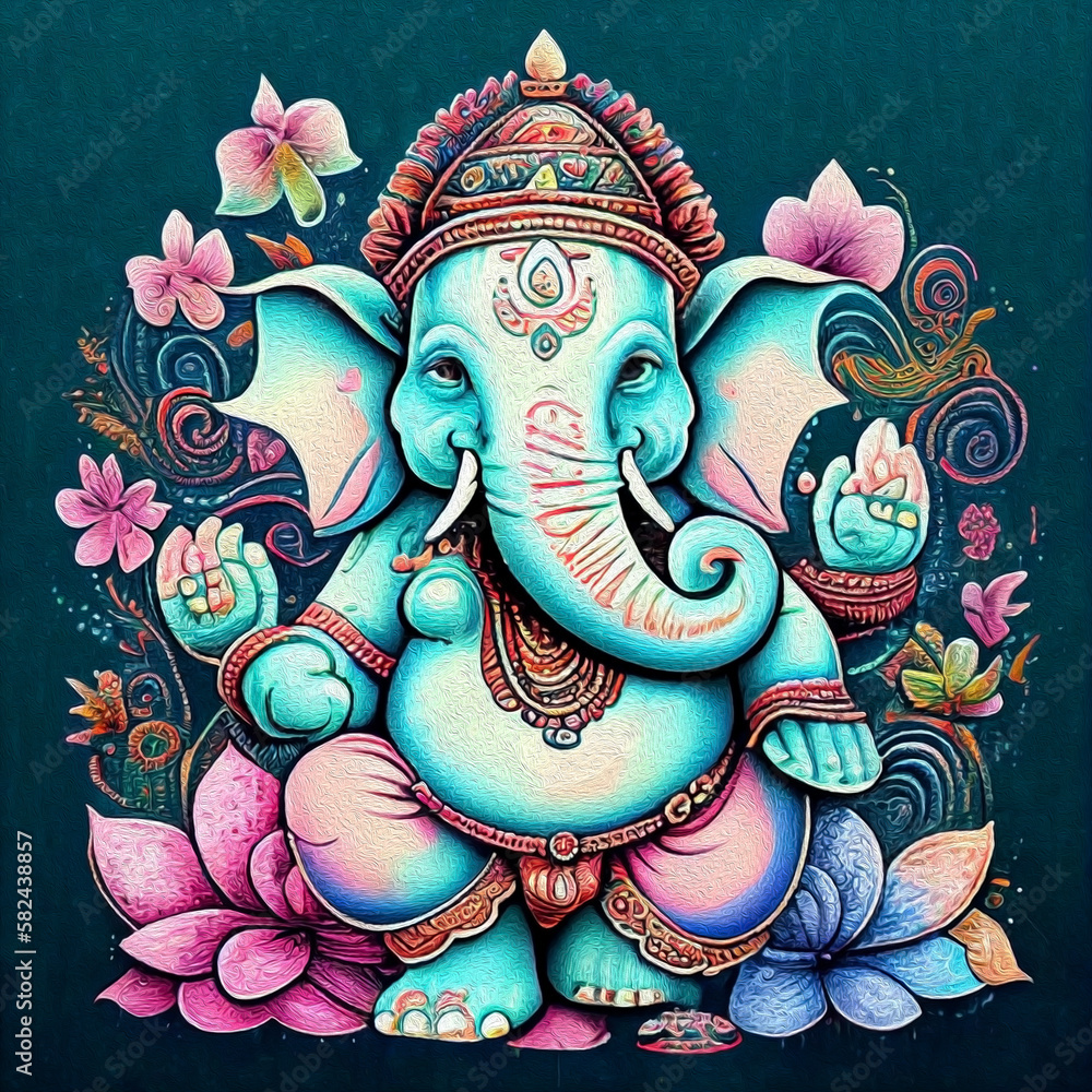 Ganesha illustration, Ganesh Chaturthi, Ganesh, Ganesha, Lord Ganesh ...
