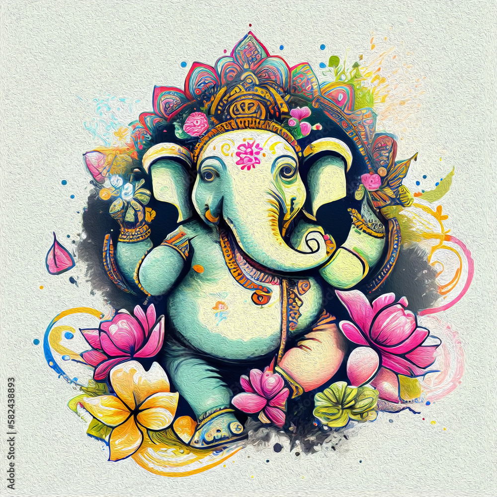 Ganesha illustration, Ganesh Chaturthi, Ganesh, Ganesha, Lord Ganesh ...