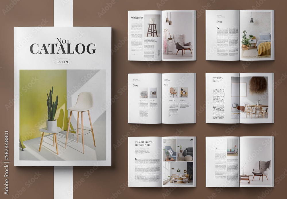 Product Catalog Layout Stock Template | Adobe Stock