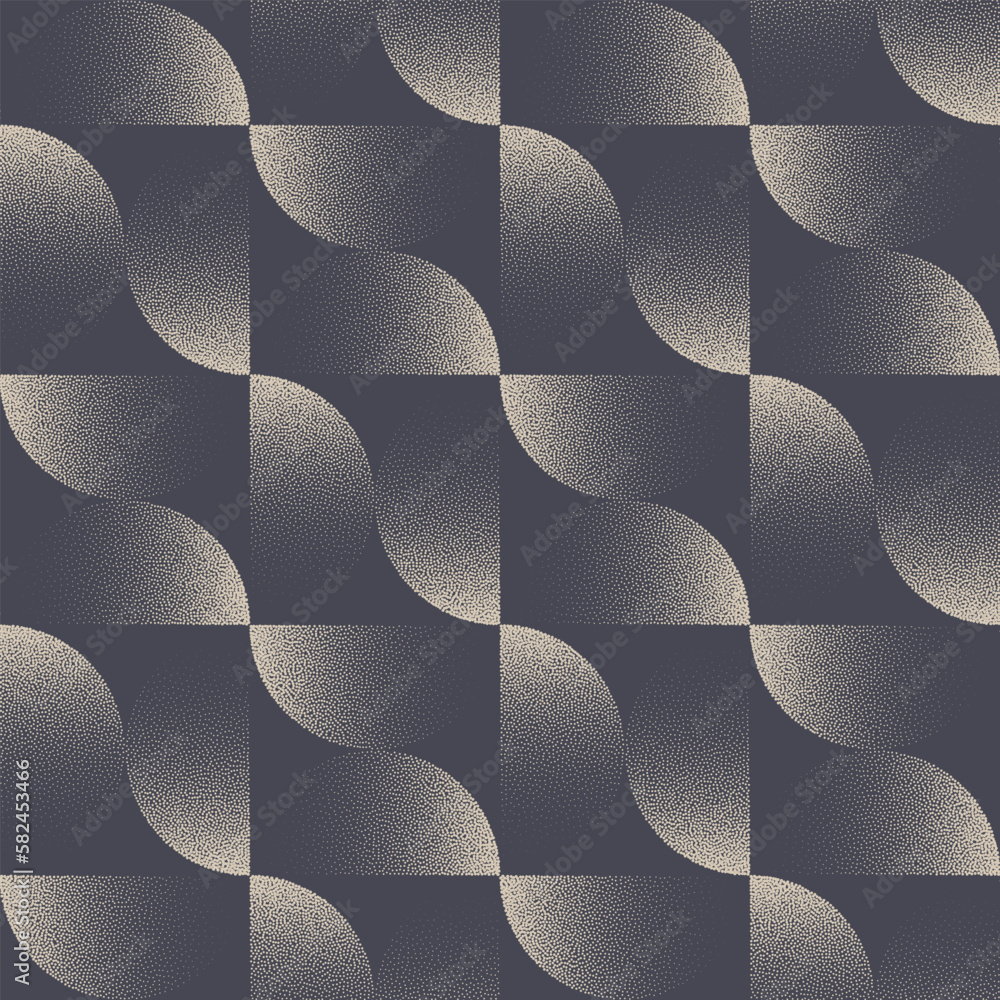 Fashionable Graphic Seamless Pattern Trend Vector Dot Work Abstract ...