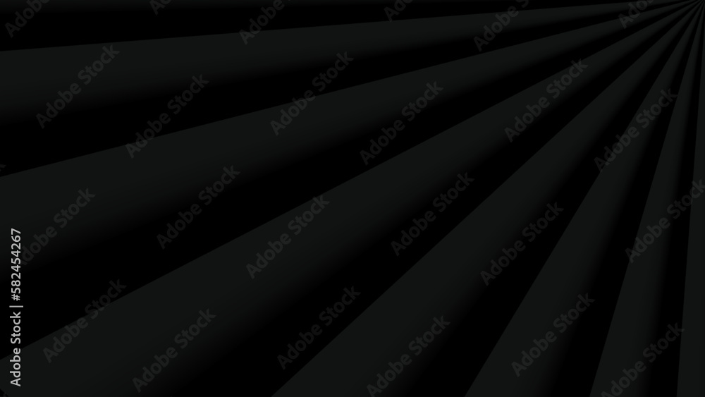 Abstract black background with 3d lines pattern, architecture minimal ...