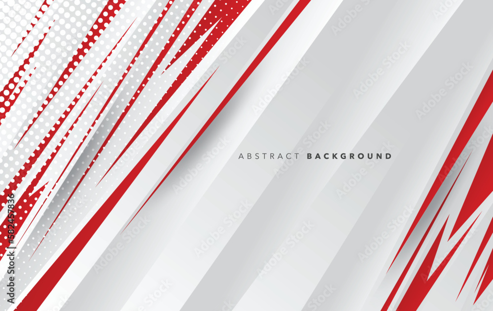 red white modern abstract background design Stock Vector | Adobe Stock