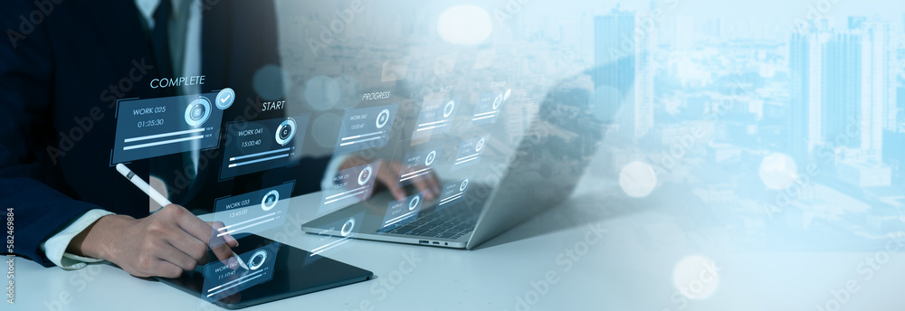 software development that is agile. Business developer employing ...