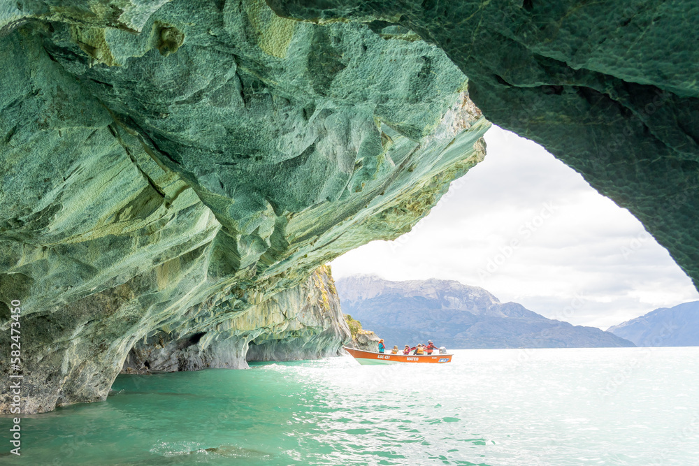 Marble Caves on Lake General Carrera, Patagonia, Chile. Marble Caves ...
