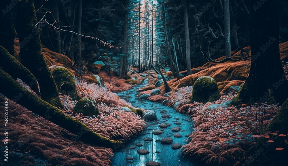 AI Generated Landscape Art using unsplash style showing beauty of ...