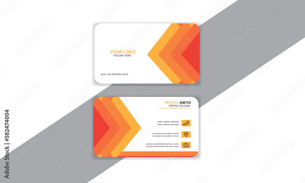 business card, modern card design template, standard card design ...