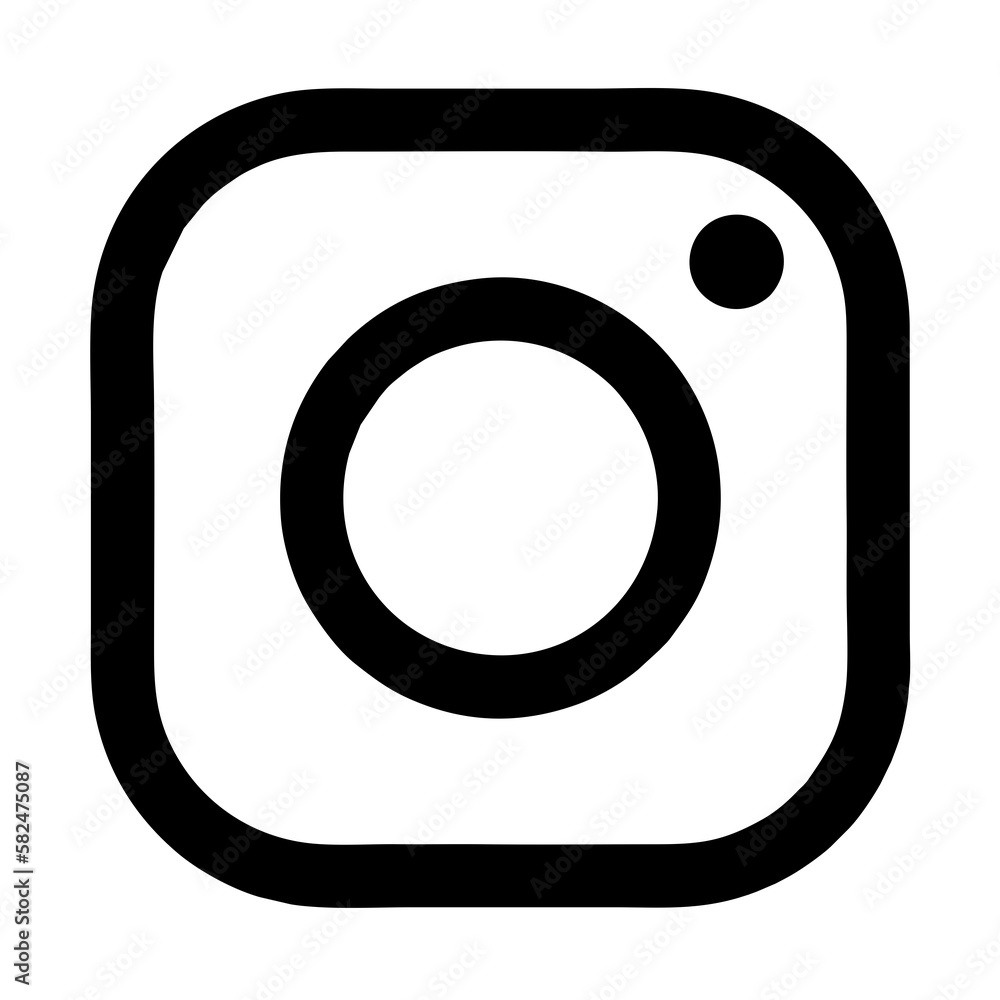 Instagram app icon logo isolated on transparent for app and websites ...