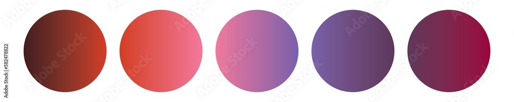 Gradient spheres, Gradient circles, Modern gradients sphere isolated ...
