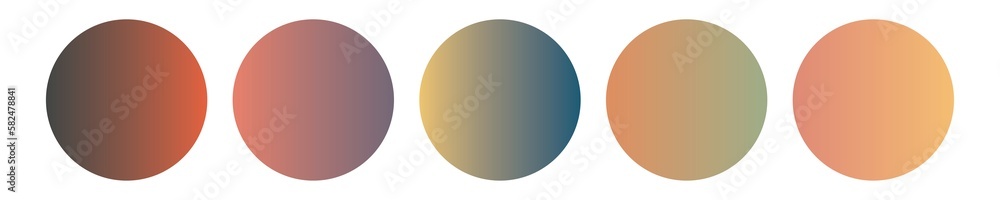 Gradient spheres, Gradient circles, Modern gradients sphere isolated ...