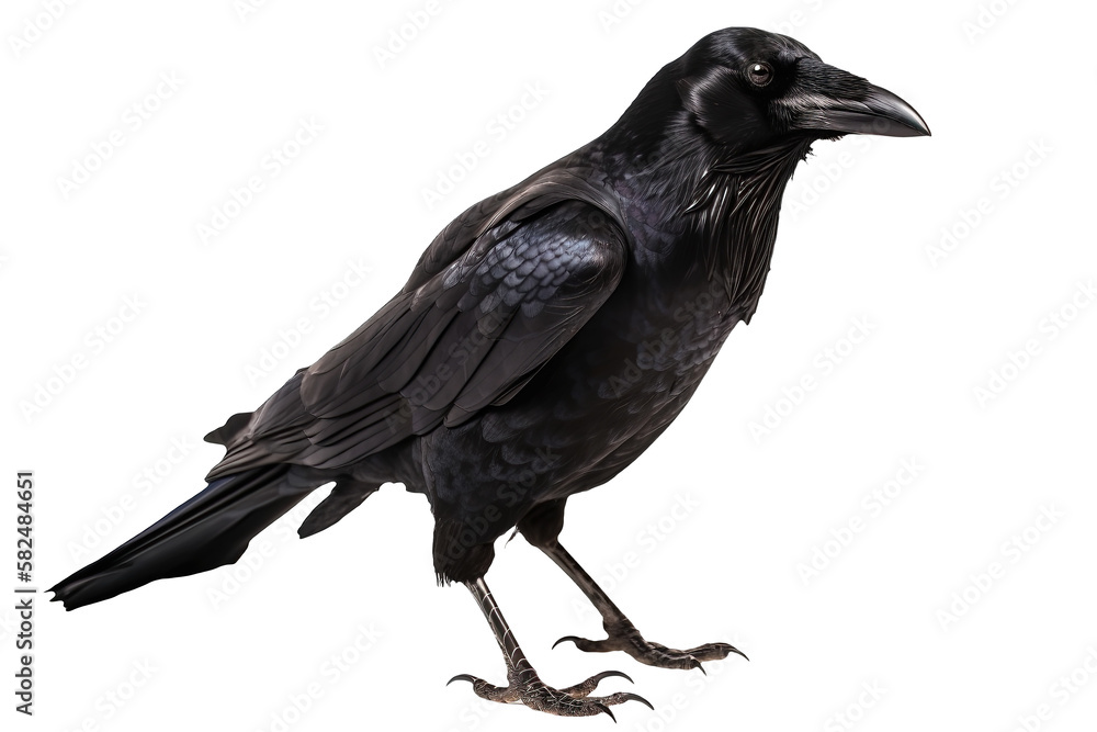 crow png, transparent background - isolated, white background, black ...