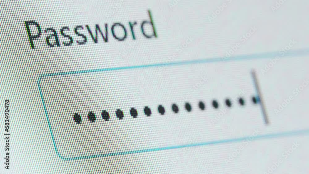 Vídeo do Stock: Enter password. Someone enters their password on ...