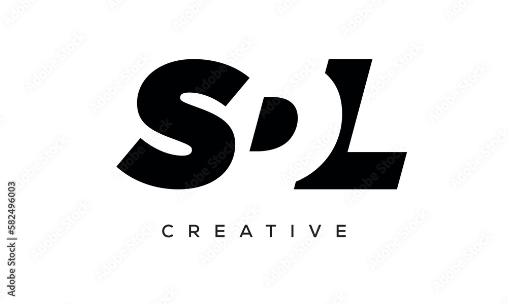 SDL letters negative space logo design. creative typography monogram ...
