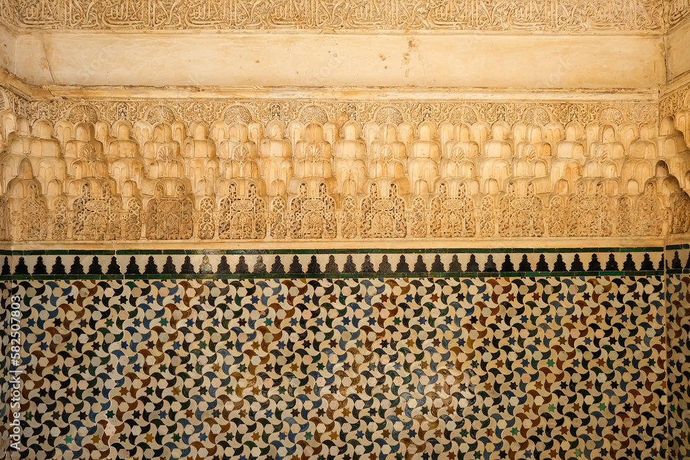 Alhambra, Detailed background of the Alhambra Palace with intricate ...