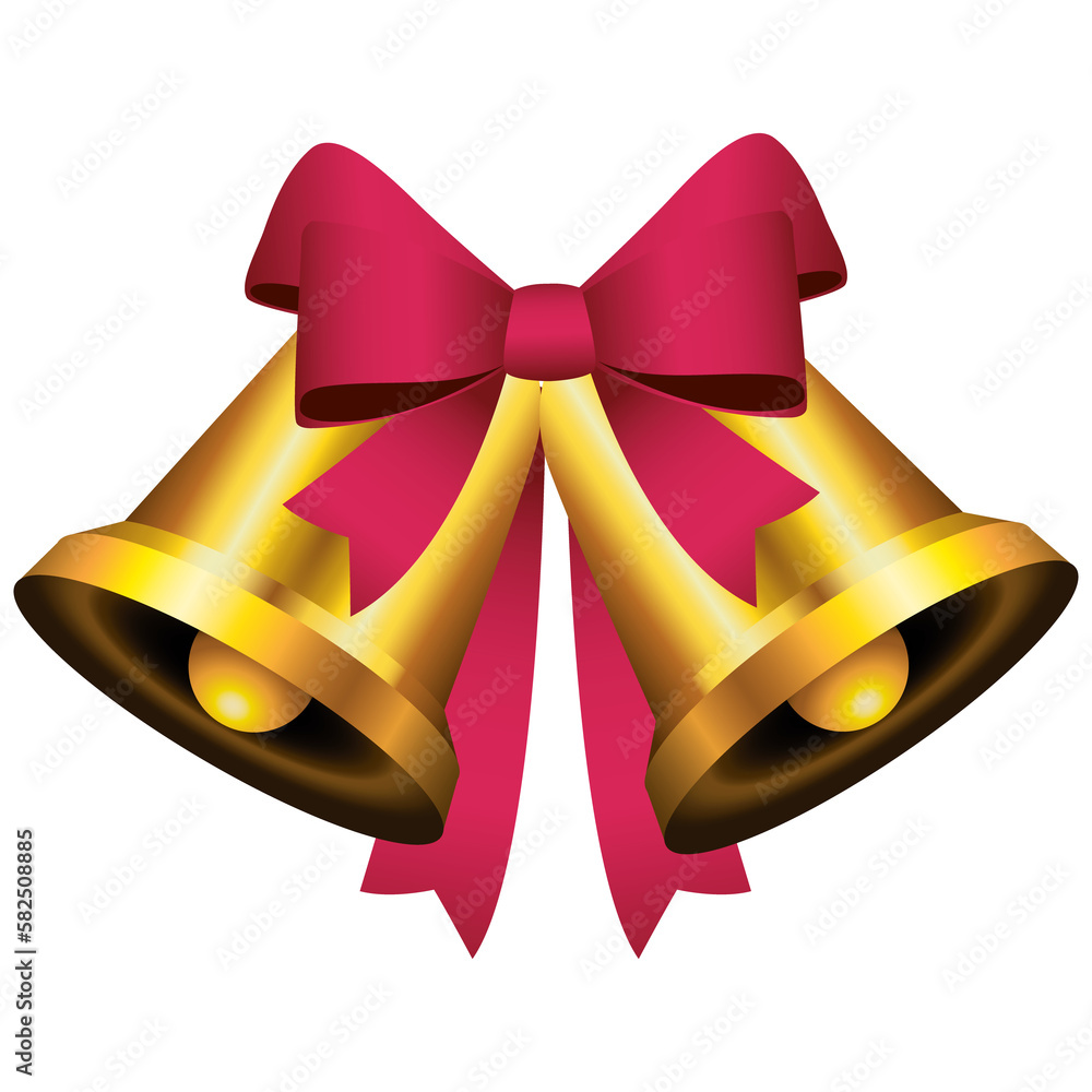 Christmas bell icon PNG image with transparent background Stock ...