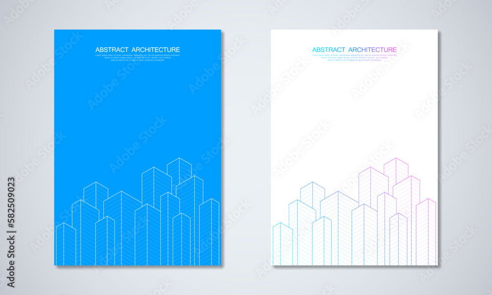 Architectural drawing with building construction for the book cover ...