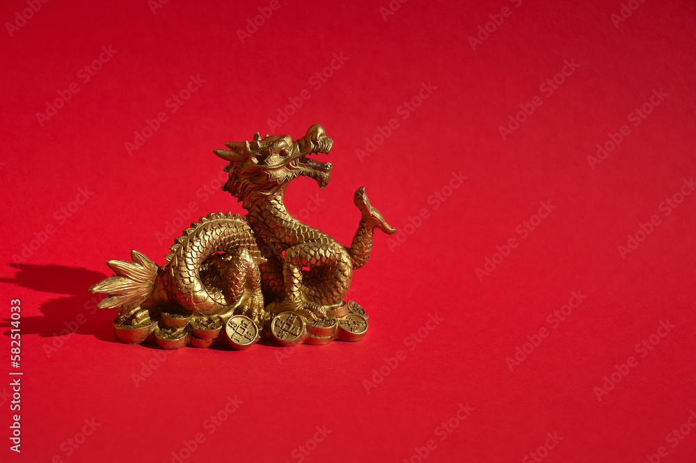 the golden dragon. Chinese horoscope, new year of the dragon 2024 ...