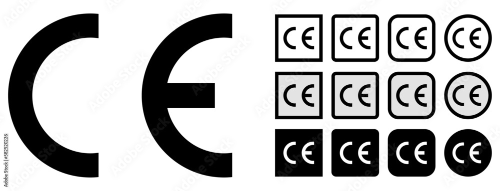 MARQUAGE CE. Signe de conformité européenne Stock Vector | Adobe Stock