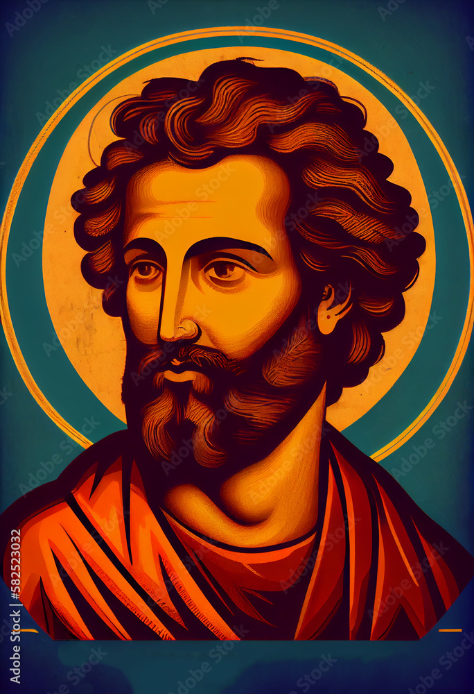 Saint James Apostle of Christ Colored Illustration. Generative Ai ...