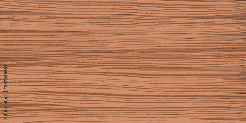 Uniform red oak wood texture with horizontal veins. Vector wooden ...