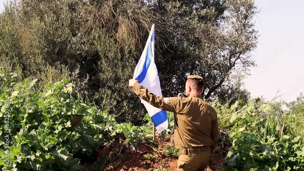 Israel Defense Forces Soldier Kissing the Israeli Flag Twice and ...
