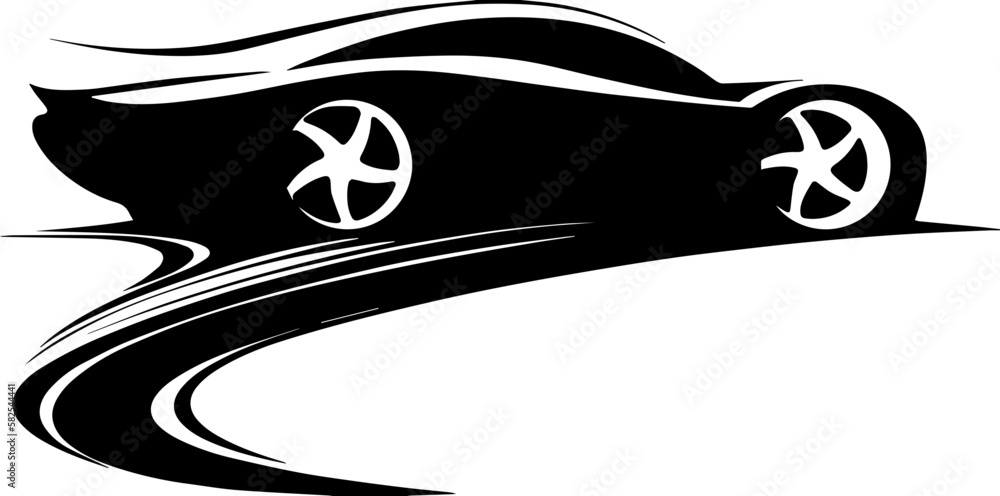 Racing car svg vector cut file for cricut and silhouette Stock Vector ...