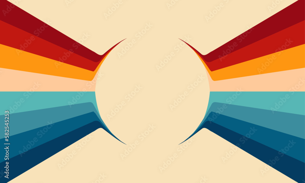 Vektorová grafika „Vintage Striped Backgrounds, Posters, Banner Samples ...