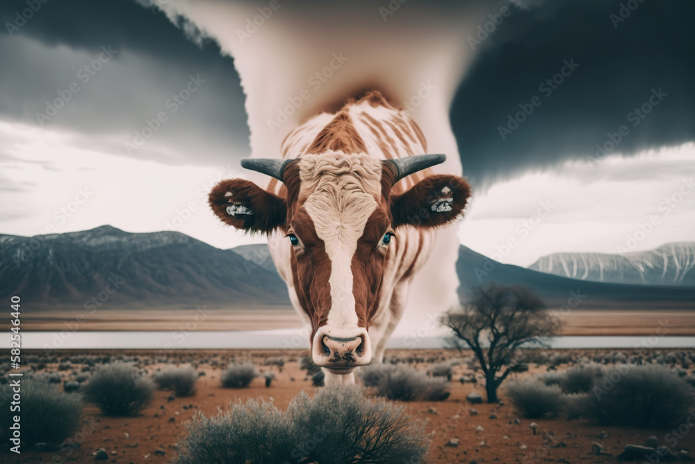 Cows produce methane and other pollutants, which are then released into ...