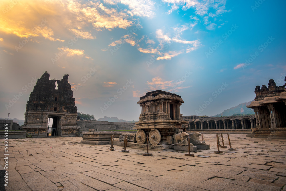 Vijaya Vitthala Temple in Hampi is its most iconic monument Stock Photo ...
