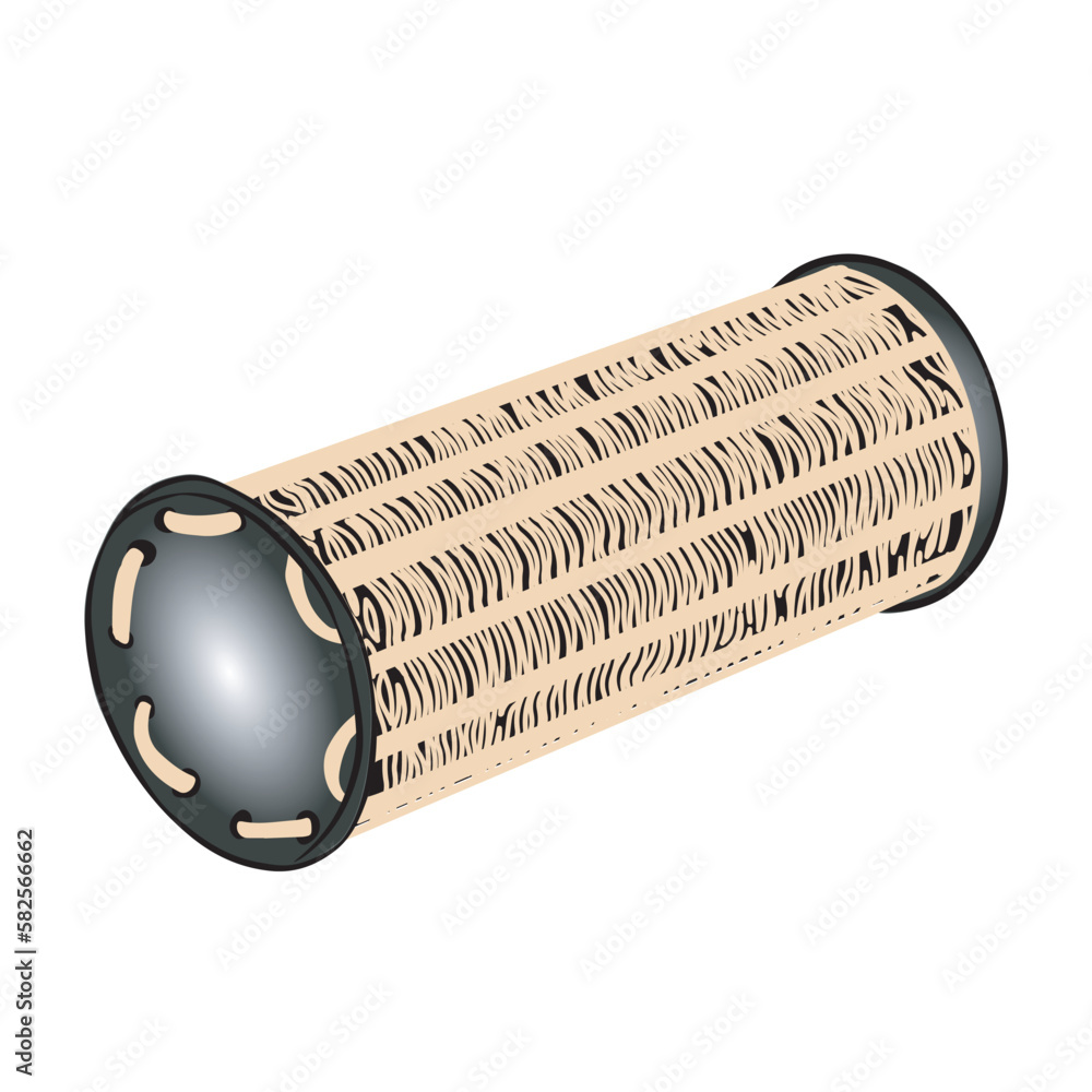 Rattle ganza is a percussion musical instrument used in samba and other Brazilian rhythms ...