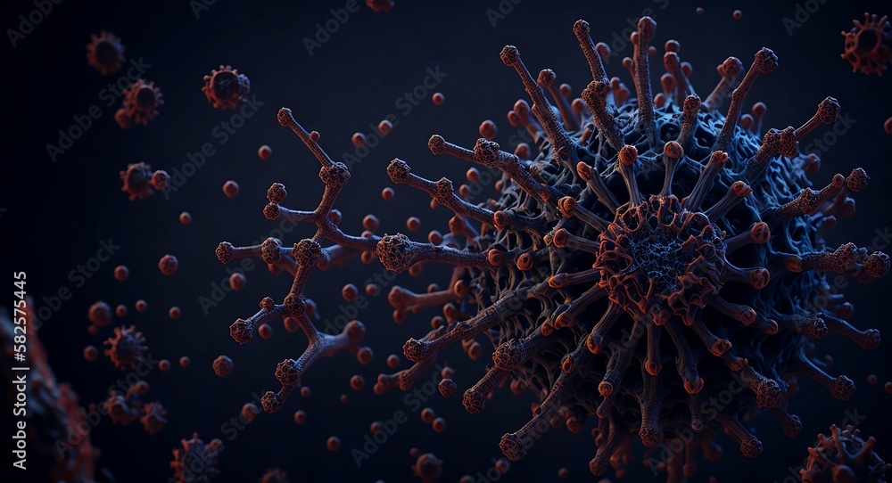 Digital artwork depicts a highly detailed, realistic 3D render of the ...