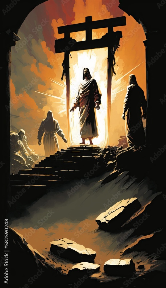 Experience the View from the Tomb: Jesus Cross in Stunning Detail Stock ...